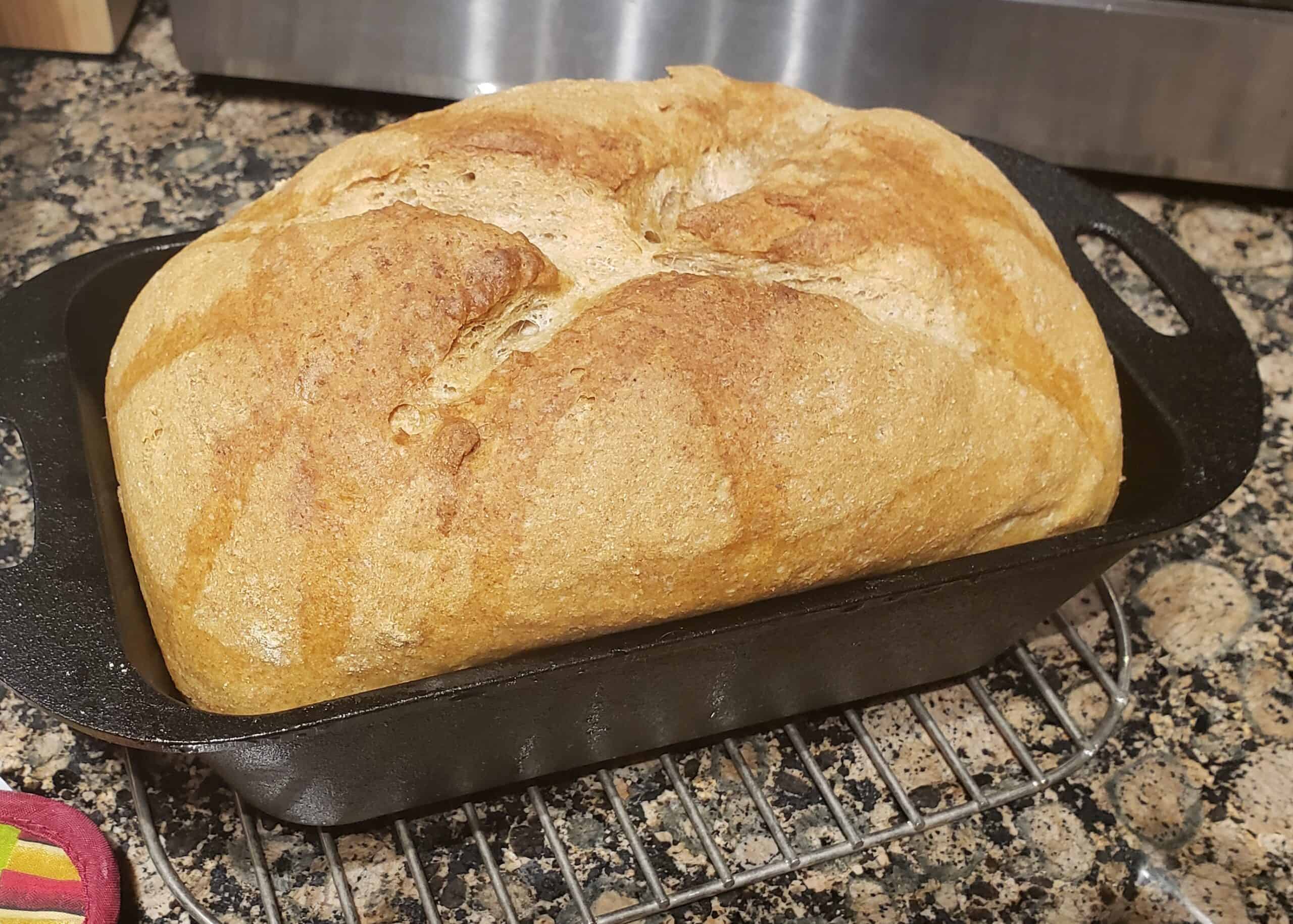 Easy No Knead Skillet Bread