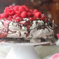 Chocolate Raspberry Pavlova | Baker Bettie
