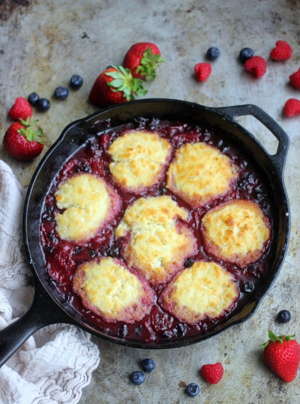 Triple Berry Cobbler | Baker Bettie