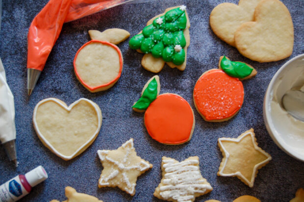 Decorated Shortbread Cookies with Royal Icing - Baker Bettie